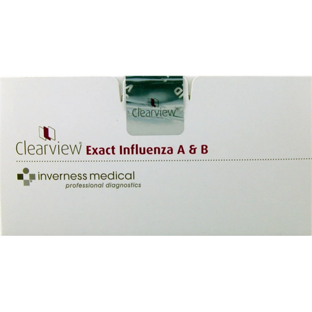 Clearview Exact Influenza A & B Rapid Test Kit. Pack of 20, Other Point ...