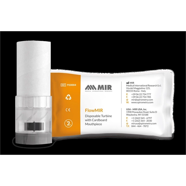 MIR FlowMIR Disposable Turbine with Cardboard Mouthpiece. Box of 60 ...